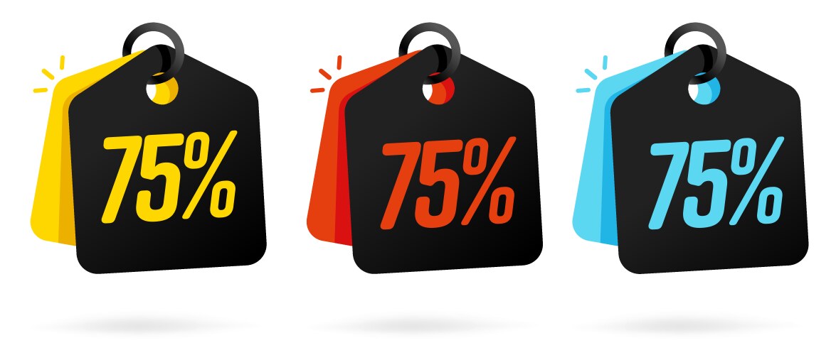 75 Percent Vector Images (over 2,000)