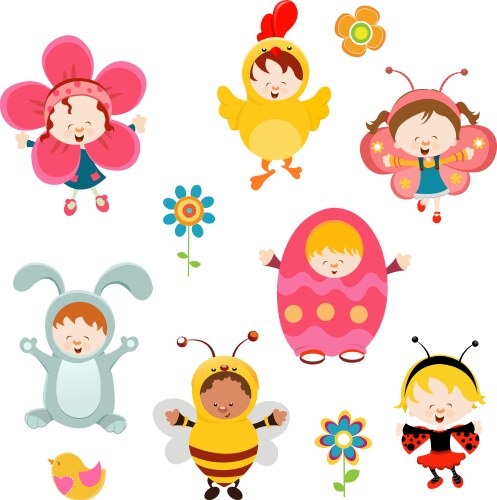 Spring Kids Vector Images (over 57,000)