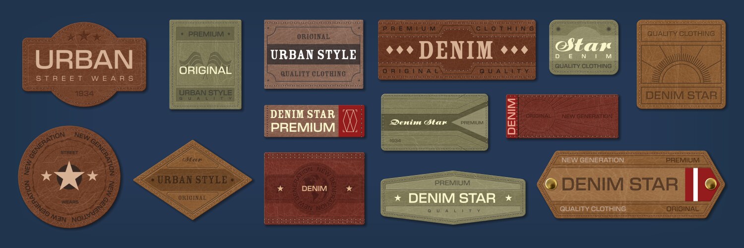 Leather Patch Vector Images (over 690)