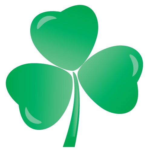Shamrock logo flat Royalty Free Vector Image - VectorStock