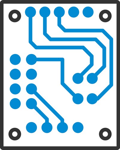 Circuit board icon Royalty Free Vector Image - VectorStock