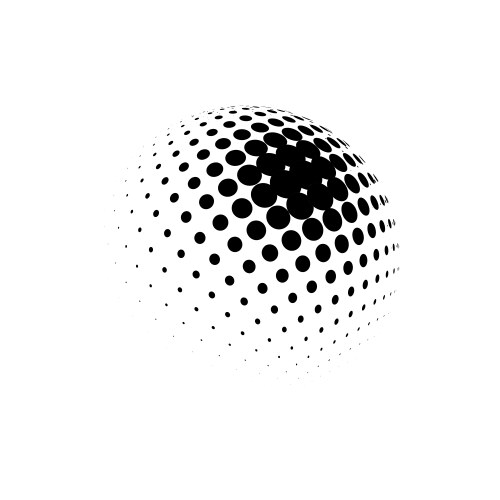 3d pixel sphere Royalty Free Vector Image - VectorStock