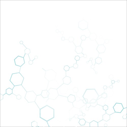 Molecular Abstract Structure And Genetic Vector Image