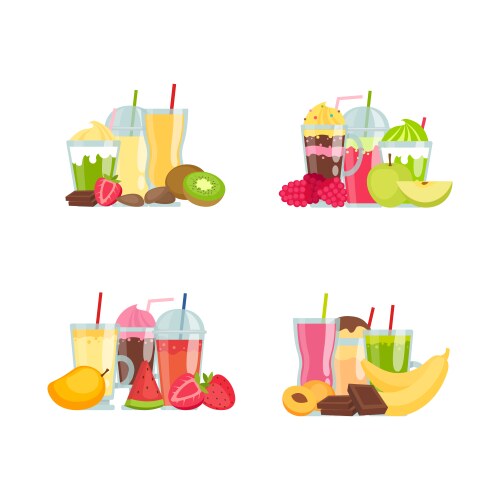 Smoothie frame background Royalty Free Vector Image