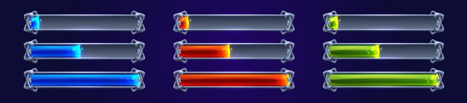 Game Progress Bar Vector Images Over 3 000