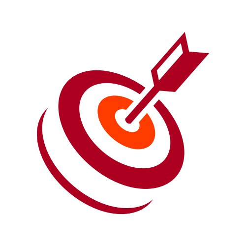 Salesman hit the sales target Royalty Free Vector Image