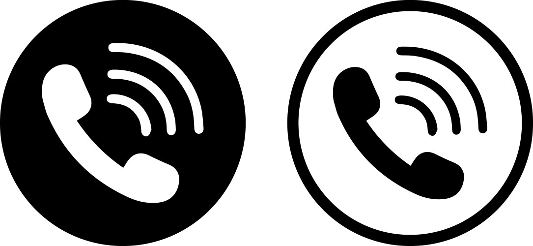 Black white clipart of telephone Vector Images & Graphics for ...