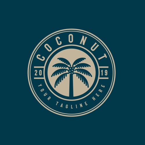 Coconut Palm Logo Coconut Tree Logo PNG Vector (EPS) Free Download