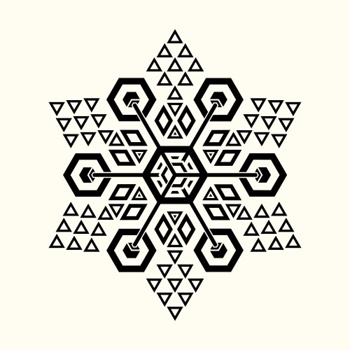 Viking symbol vegvisir rune magical compass sign Vector Image