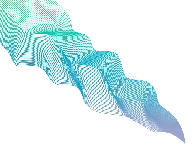 Red yellow wave pattern subtle squiggle lines Vector Image