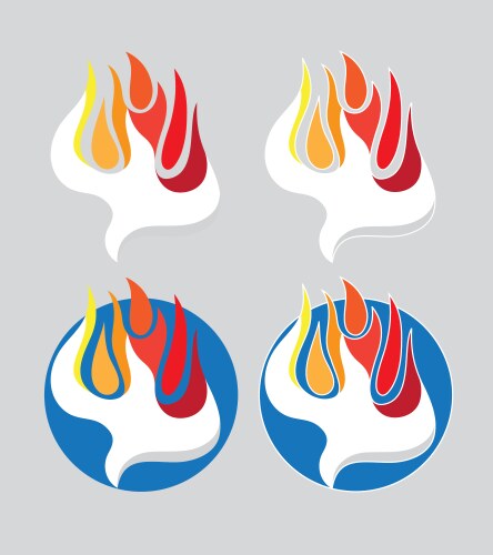Holy spirit fire Royalty Free Vector Image - VectorStock