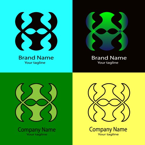 Business class logo design-6 Royalty Free Vector Image