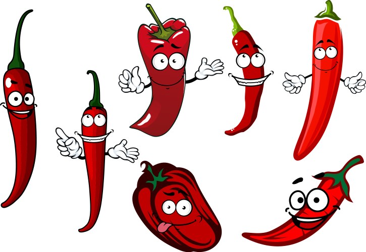 Cartoon Chilli Peppers Vector Images (over 3,500)