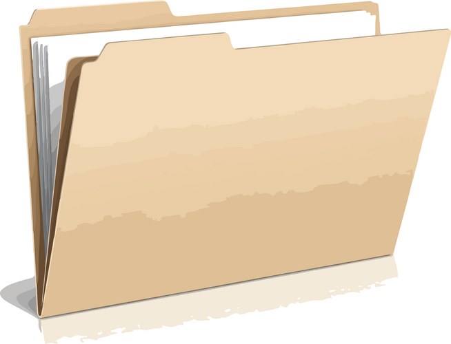 Blue File Folder Icon – Royalty-Free Vector | VectorStock
