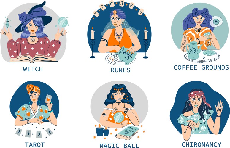 Fortune teller Royalty Free Vector Image - VectorStock