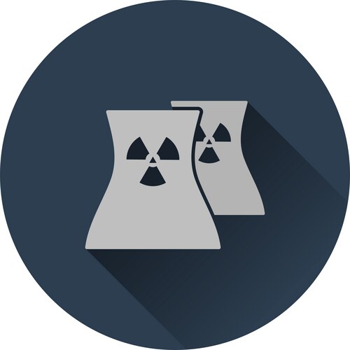 Nuclear station icon Royalty Free Vector Image