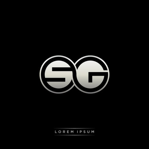 Sy initial letter split lowercase modern monogram Vector Image