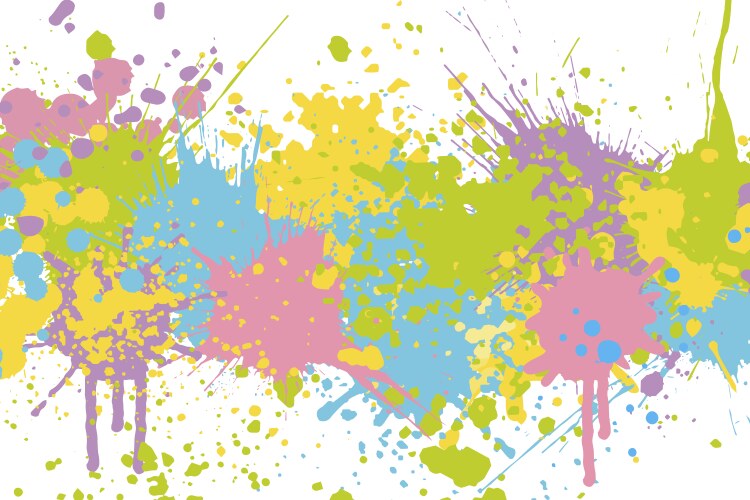 Beautiful banner with bright colorful splash Vector Image