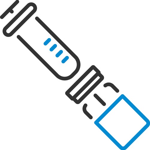 Medical injection icon design Royalty Free Vector Image