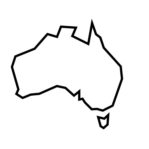 Australia Country Outline Vector Images (over 4,000)