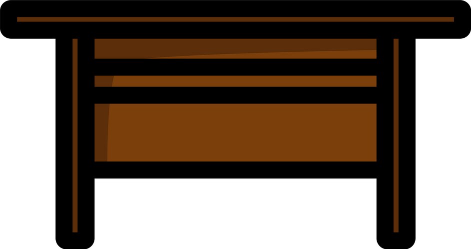 Boss office table icon Royalty Free Vector Image