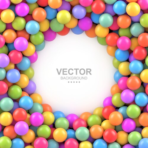 Colorful balls background Royalty Free Vector Image