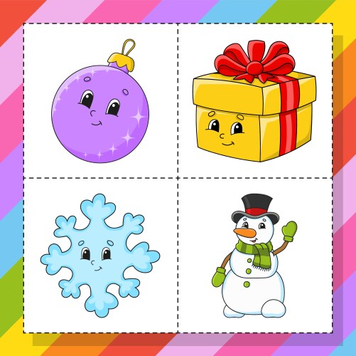 Cute character design element template Royalty Free Vector