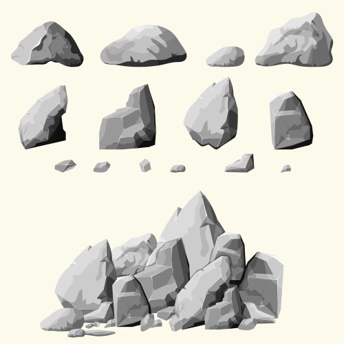 Cartoon Rock Texture Vector Images (over 6,800)