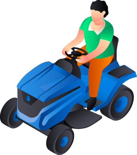 Lawn mower Royalty Free Vector Image - VectorStock