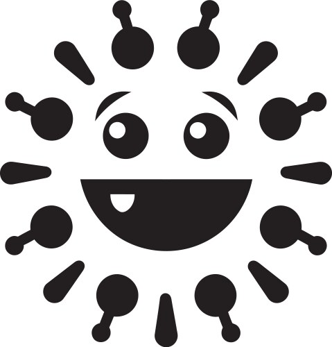 Microscopic wonder cute whimsical viral embrace Vector Image