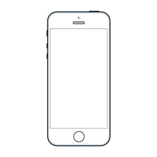 Vector De Silueta De Iphone 5