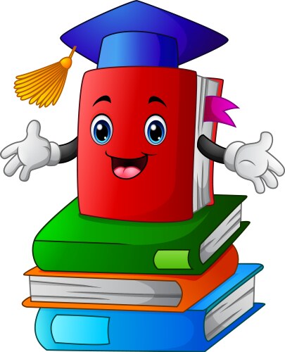 Set of cute little teacher kid cartoon Royalty Free Vector