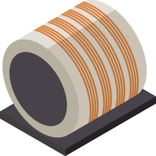 Resistor electronic component icon Royalty Free Vector Image