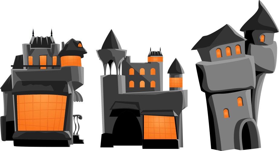 Silhouette of the castle Royalty Free Vector Image