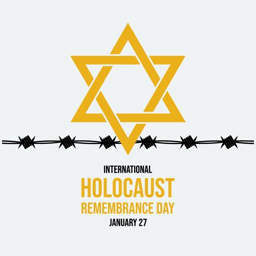 Holocaust Remembrance Day Poster – Royalty-Free Vector | VectorStock