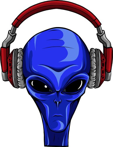Aliens head logo2 Royalty Free Vector Image - VectorStock