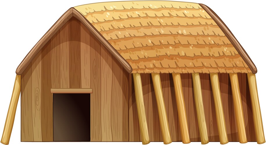 A traditional adobe house Royalty Free Vector Image