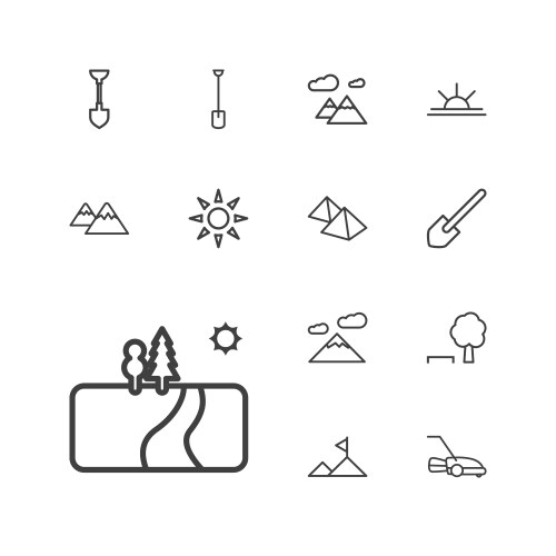 Free Landscape Symbols Vector Images (over 5,300)