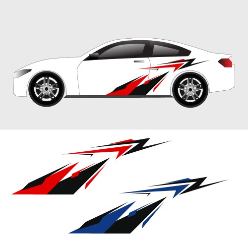 Decal car livery body Royalty Free Vector Image