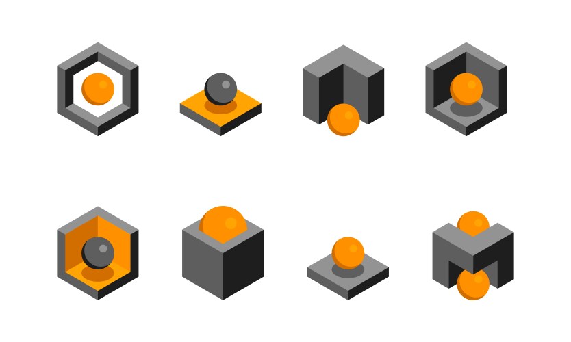 Logo Blocks Cube Vector Images (over 8,300)