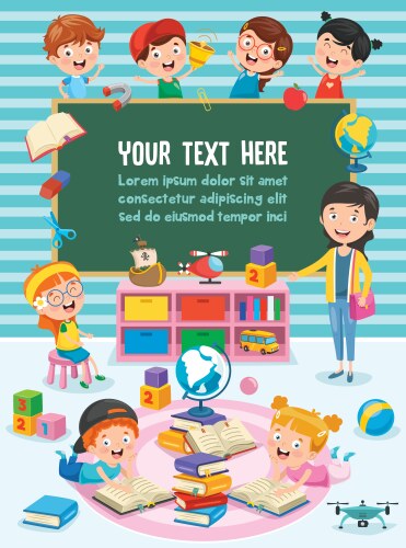 Preschool children Royalty Free Vector Image - VectorStock