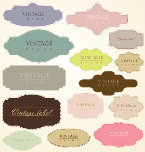 Labels Royalty Free Vector Image - VectorStock