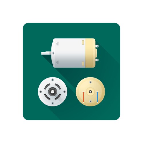 Dc motor rotor drawings Royalty Free Vector Image