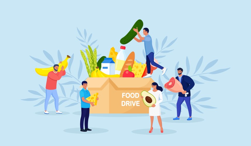 Giving Food to Poor Vector Images (over 2,900)