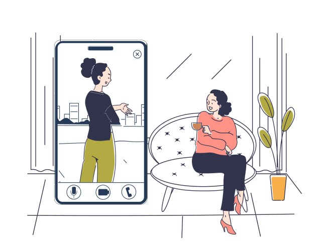 Two People Talking Drawing Vector Images (over 710)