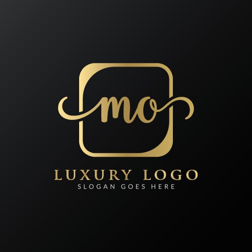 B luxury letter logo design Royalty Free Vector Image