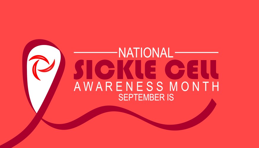 National sickle cell awareness month Royalty Free Vector
