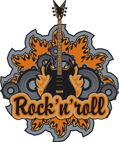 Rock n roll Royalty Free Vector Image - VectorStock