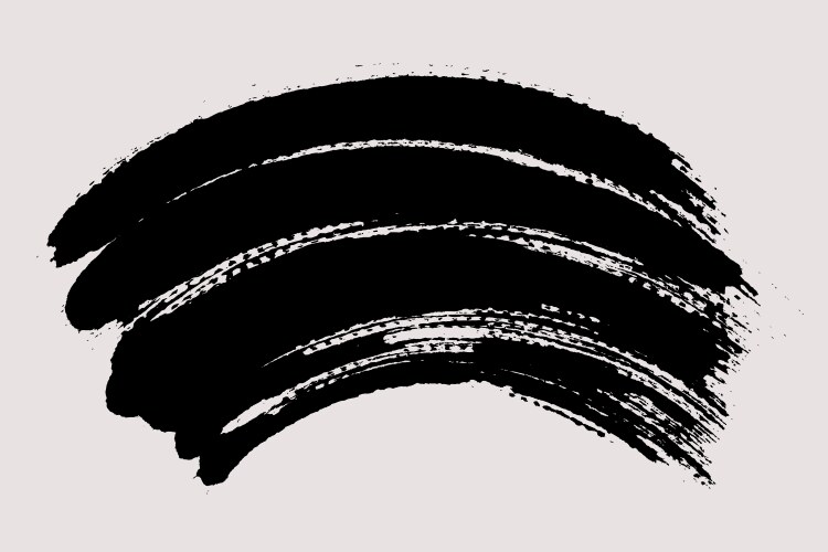 Brush stroke background painted curve Royalty Free Vector