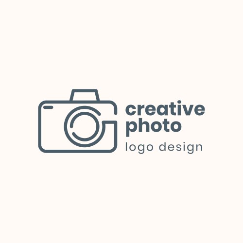 Camera service logo Royalty Free Vector Image - VectorStock